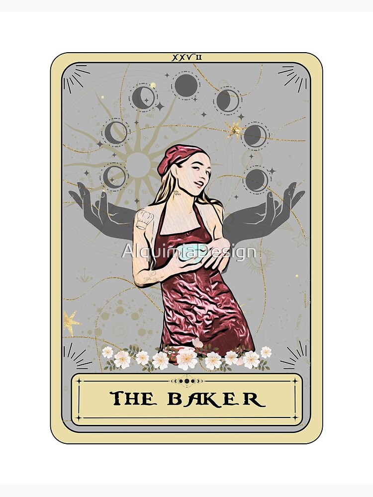 "Baker Tarot Card, The Baker Tarot, Funny Tarot Gift For Baking Lovers ...