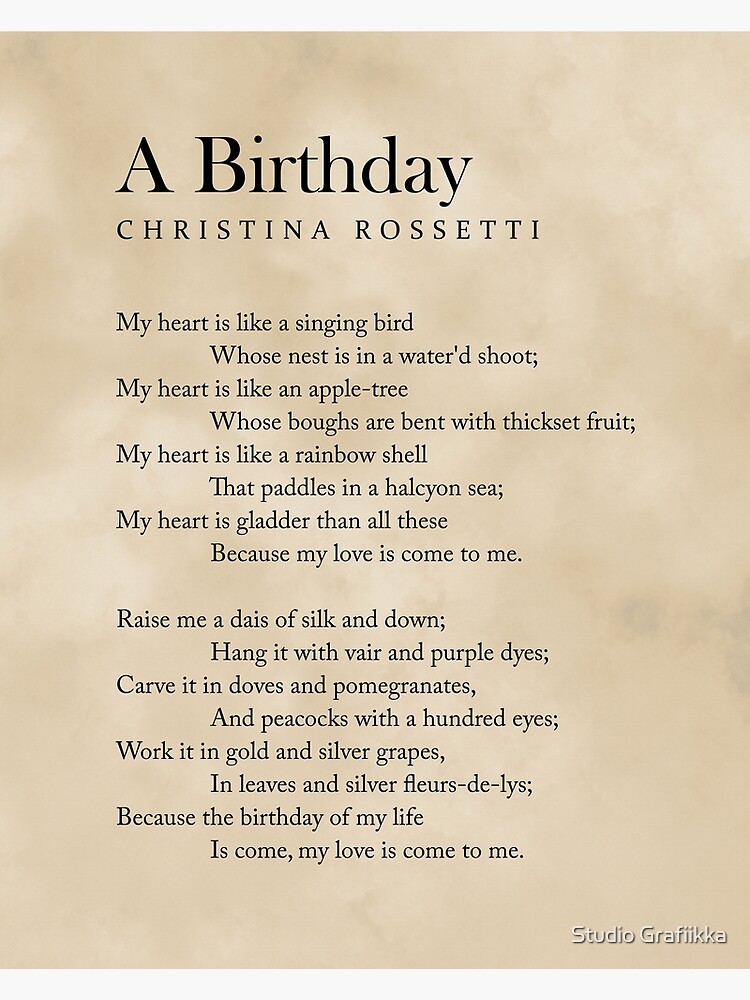 Christina Rossetti Poems