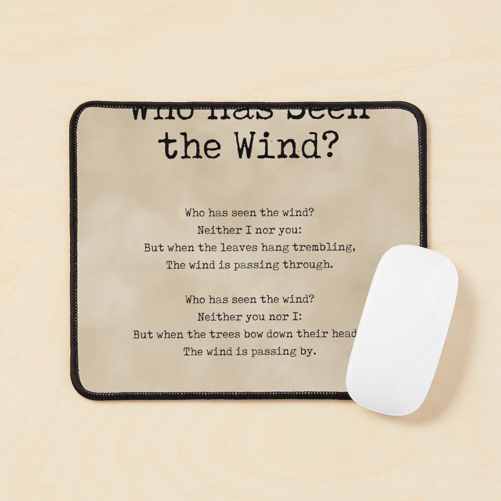 "Who Has Seen the Wind - Christina Rossetti Poem - Literature ...