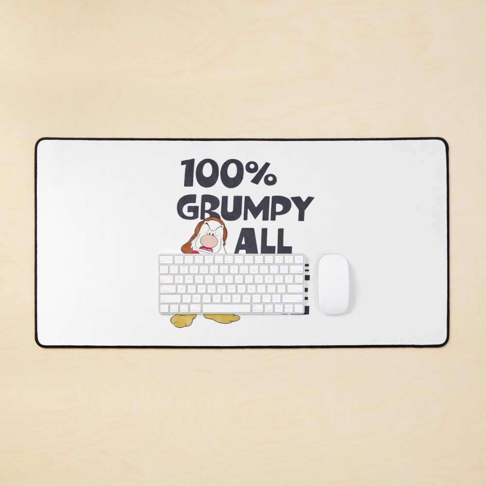 "100% grumpy" Sticker for Sale by LibbyBashirian | Redbubble