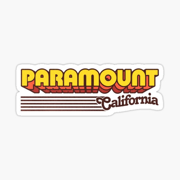 "Paramount, California | Retro Stripes" Sticker for Sale by retroready ...