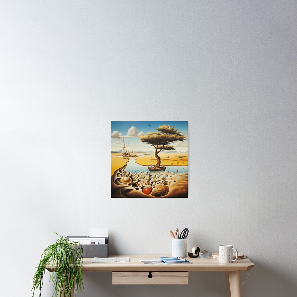 "Salvador Dali Landscape Poster, Dali Surrealism Poster, Salvador dali ...