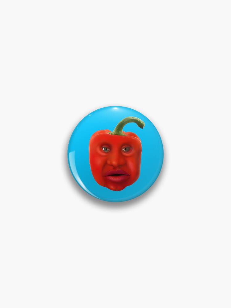 "Peppa Mane / Red Pepper With Face meme" Pin for Sale by Borg219467 ...