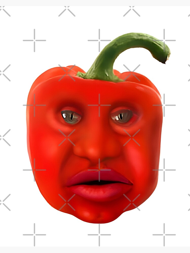"Peppa Mane / Red Pepper With Face meme" Art Board Print for Sale by ...