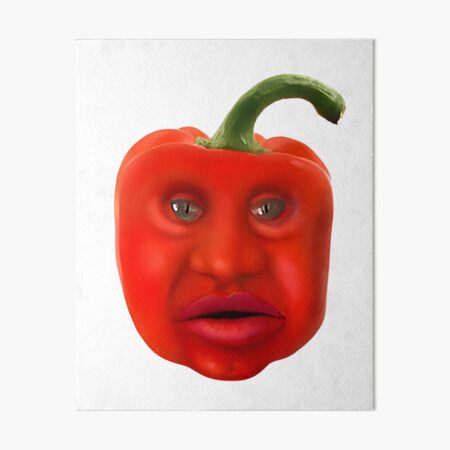 "Peppa Mane / Red Pepper With Face meme" Art Board Print for Sale by ...