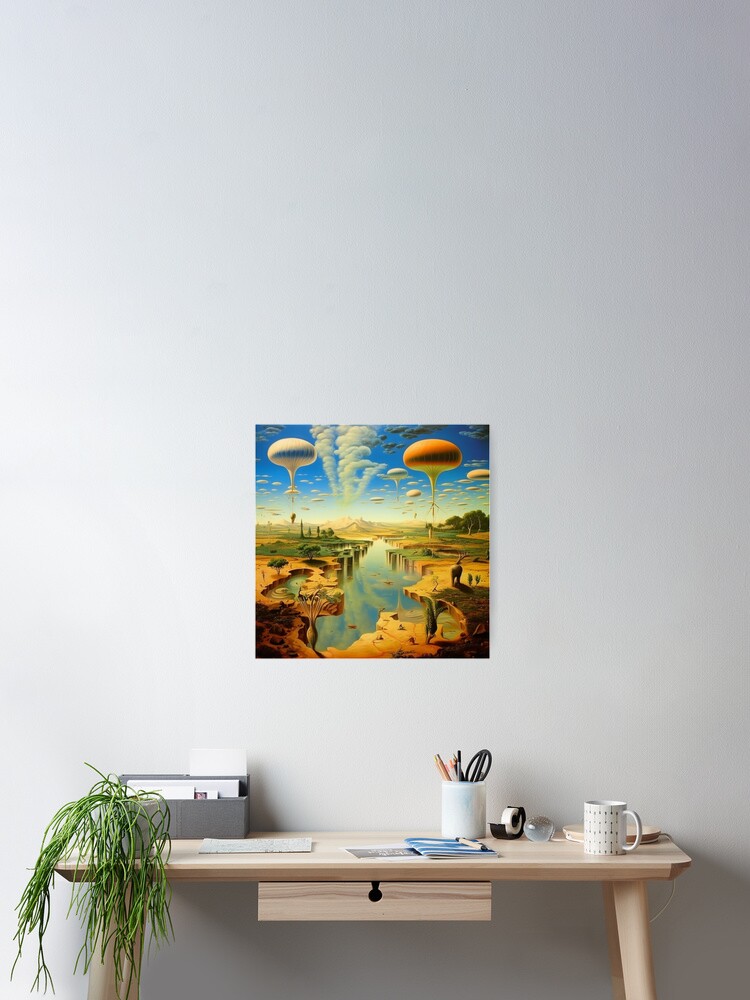 "Salvador Dali Landscape Poster, Dali Surrealism Poster, Salvador dali ...