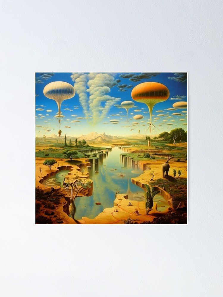 "Salvador Dali Landscape Poster, Dali Surrealism Poster, Salvador dali ...