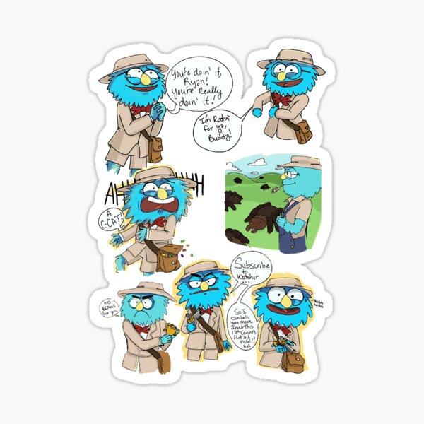 "Puppet History " Sticker for Sale by chrislynn-auer | Redbubble