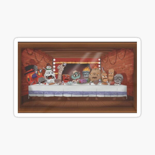 "The Last Supper- puppet history" Sticker for Sale by chrislynn-auer ...