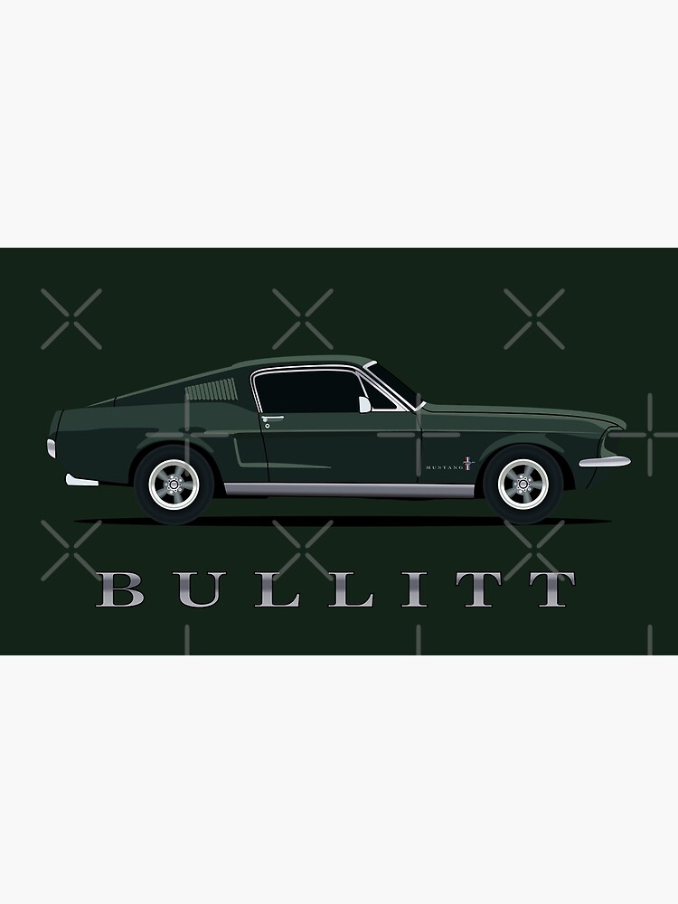 "Mustang Bullitt" Poster for Sale by AutomotiveArt | Redbubble