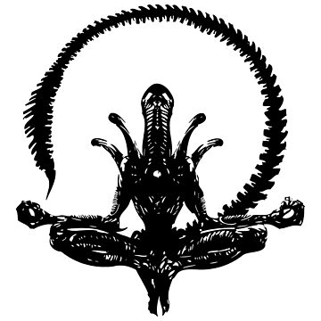 "alien xenomorph black" Sticker for Sale by LaylaWunschh | Redbubble