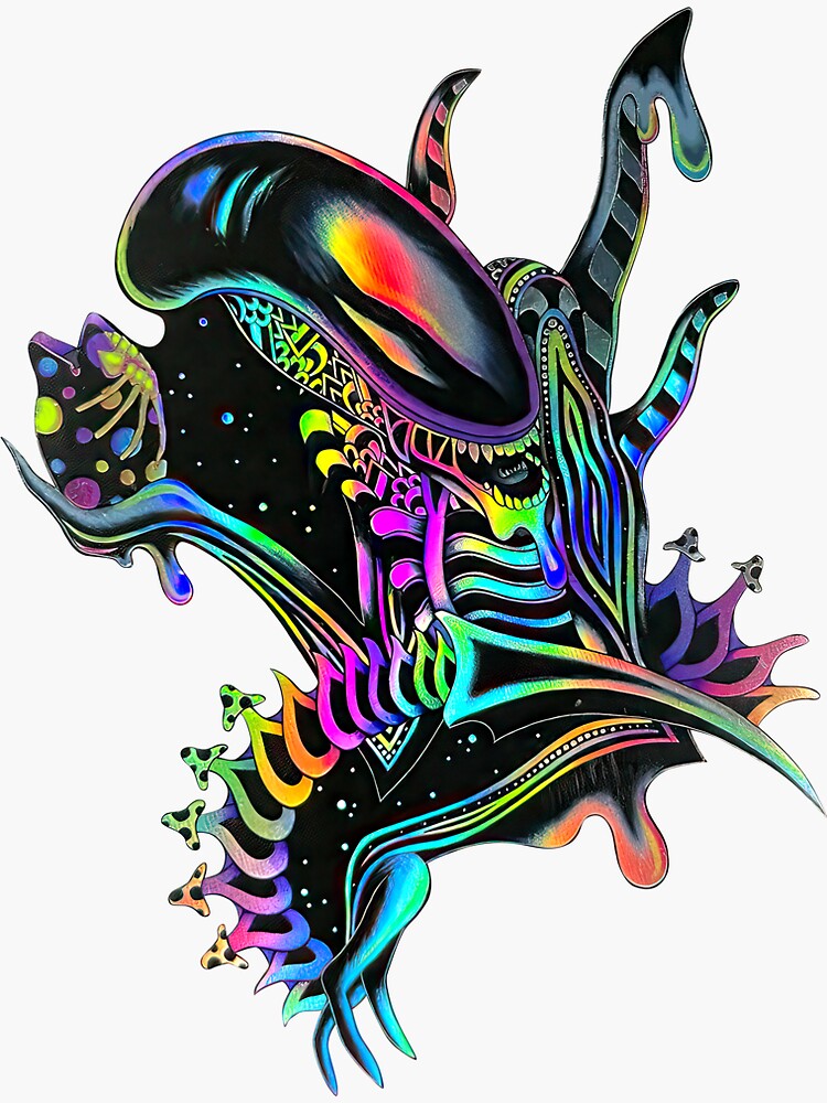 "alien xenomorph" Sticker for Sale by LaylaWunschh | Redbubble