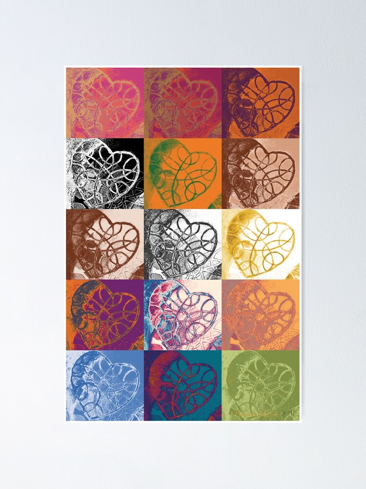 "Heart to Heart Rendition, 5x3=15 " Poster for Sale by artropica ...