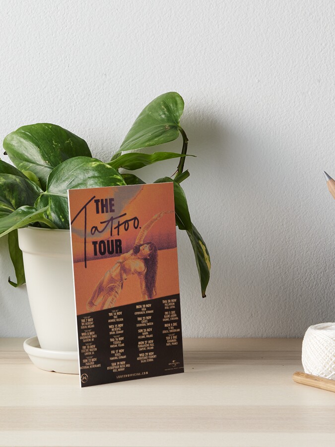 "Loreen Tattoo Tour Print" Art Board Print for Sale by Kimminaidoo ...