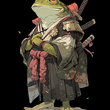 "Cute Frog Samurai - Graphic For Dungeons and Dragons Fans, Kids and ...