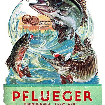 "Pflueger Fishing" Poster for Sale by Retrorockit | Redbubble