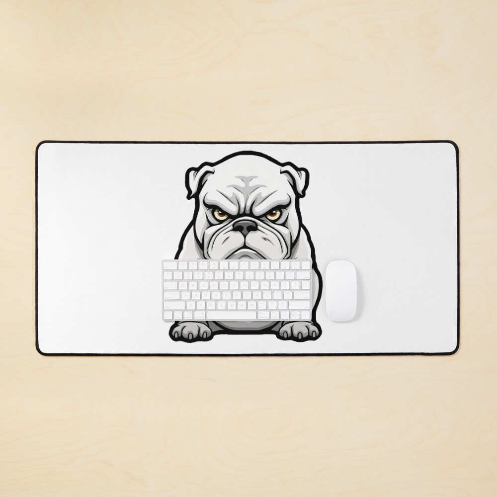 "Angry Bulldog" Sticker for Sale by lavroshh | Redbubble