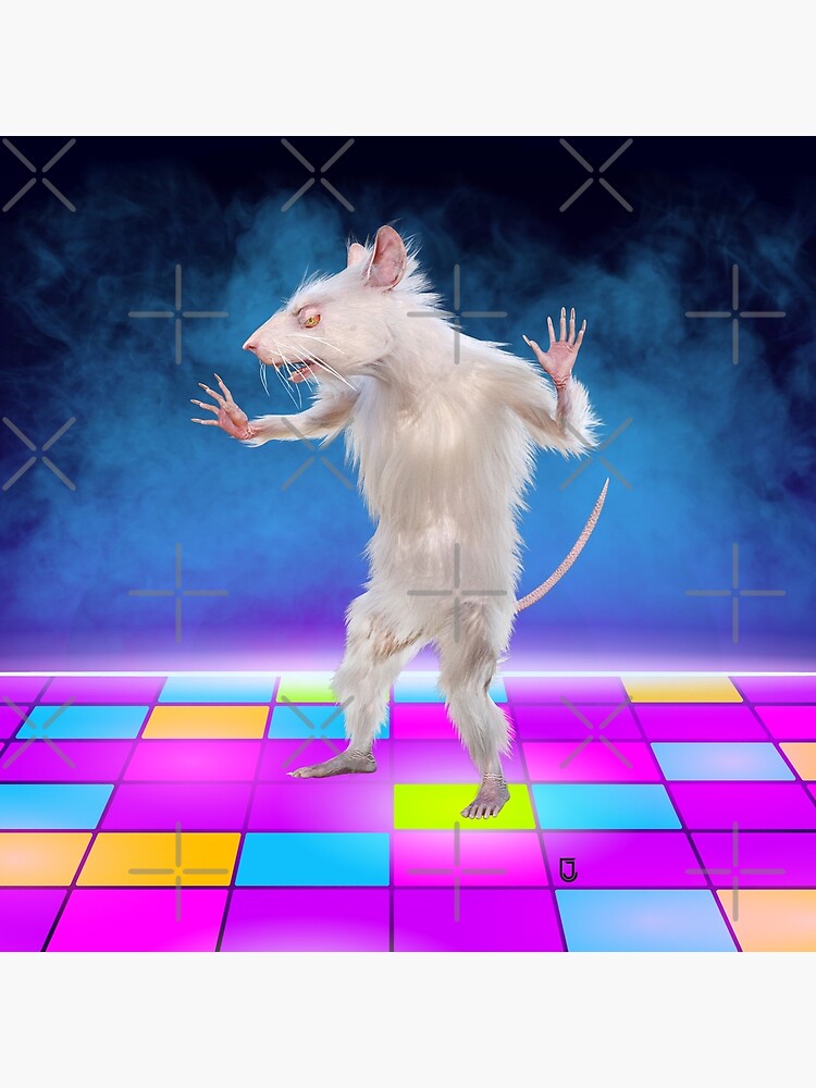 "Mutant Lab Rat Disco Dance Rave" Poster for Sale by JONTYCO | Redbubble