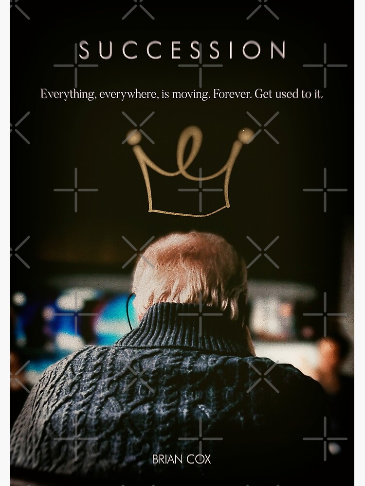 "Succession poster, Brian Cox is Logan Roy, Kieran Culkin, Matthew ...