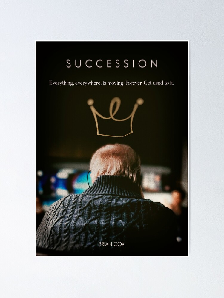 "Succession poster, Brian Cox is Logan Roy, Kieran Culkin, Matthew ...