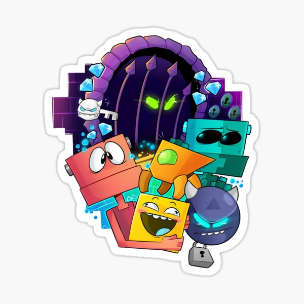 "Geometry Dash " Sticker for Sale by layne-miyok | Redbubble