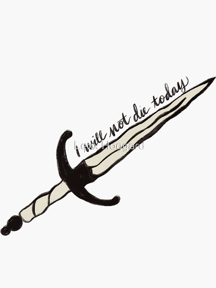 "Violet's Dagger - Fourth Wing Sticker " Sticker for Sale by ...