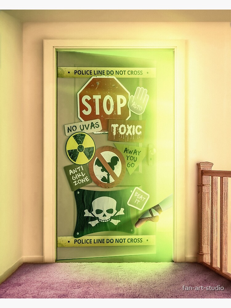 "Dexter's Laboratory bedroom door and Dee Dee artwork" Poster for Sale ...