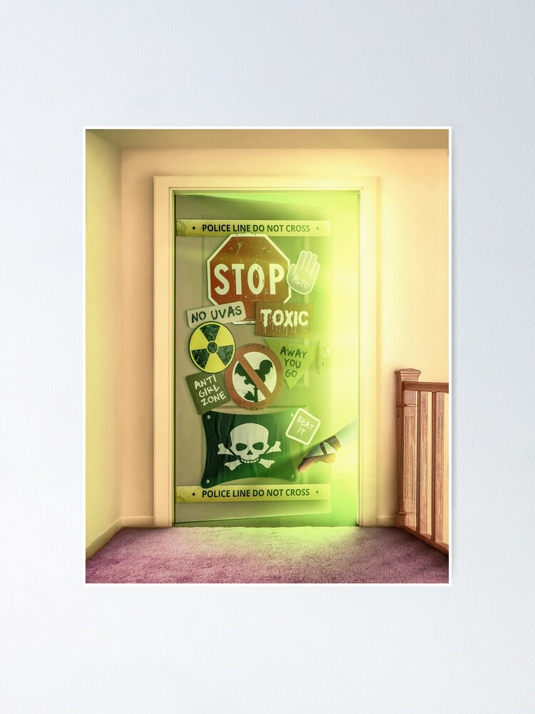 "Dexter's Laboratory bedroom door and Dee Dee artwork" Poster for Sale ...