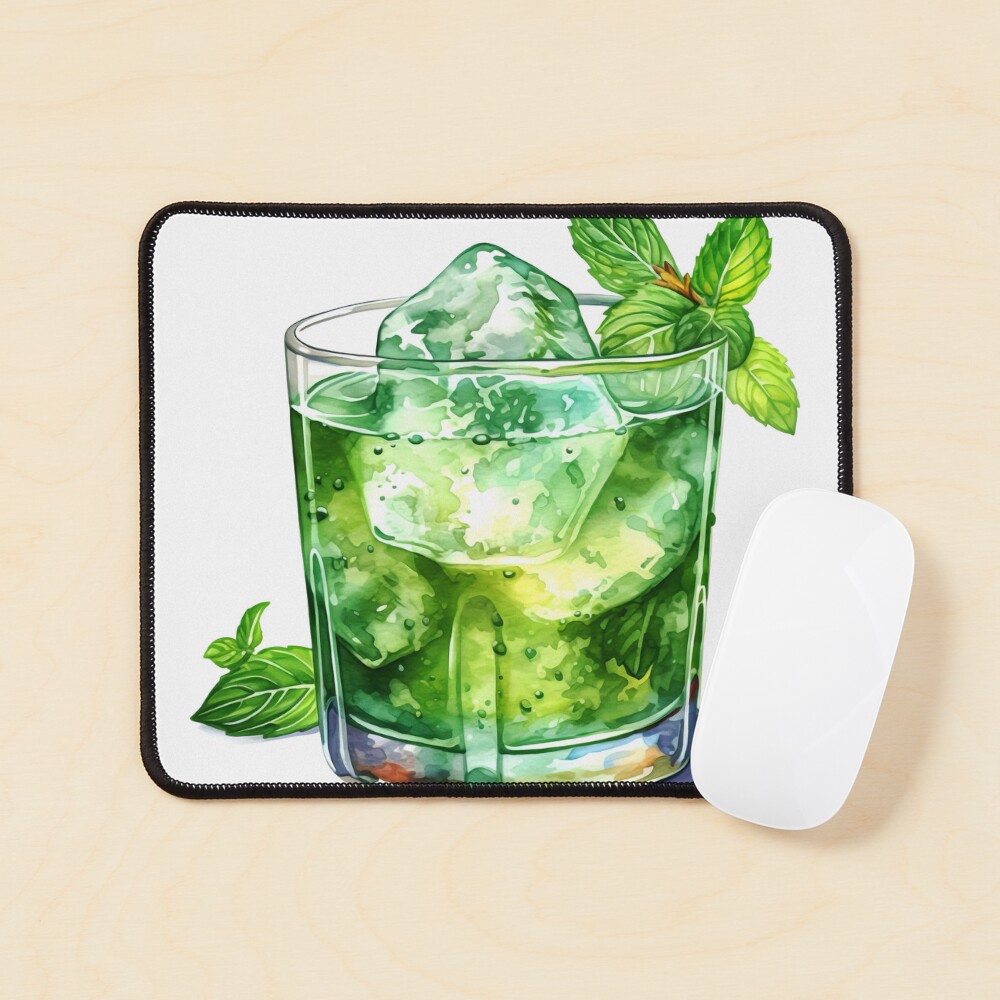 "Mint Julep Cocktail Clipart, Whiskey Cocktail, Bourbon Drink Art ...