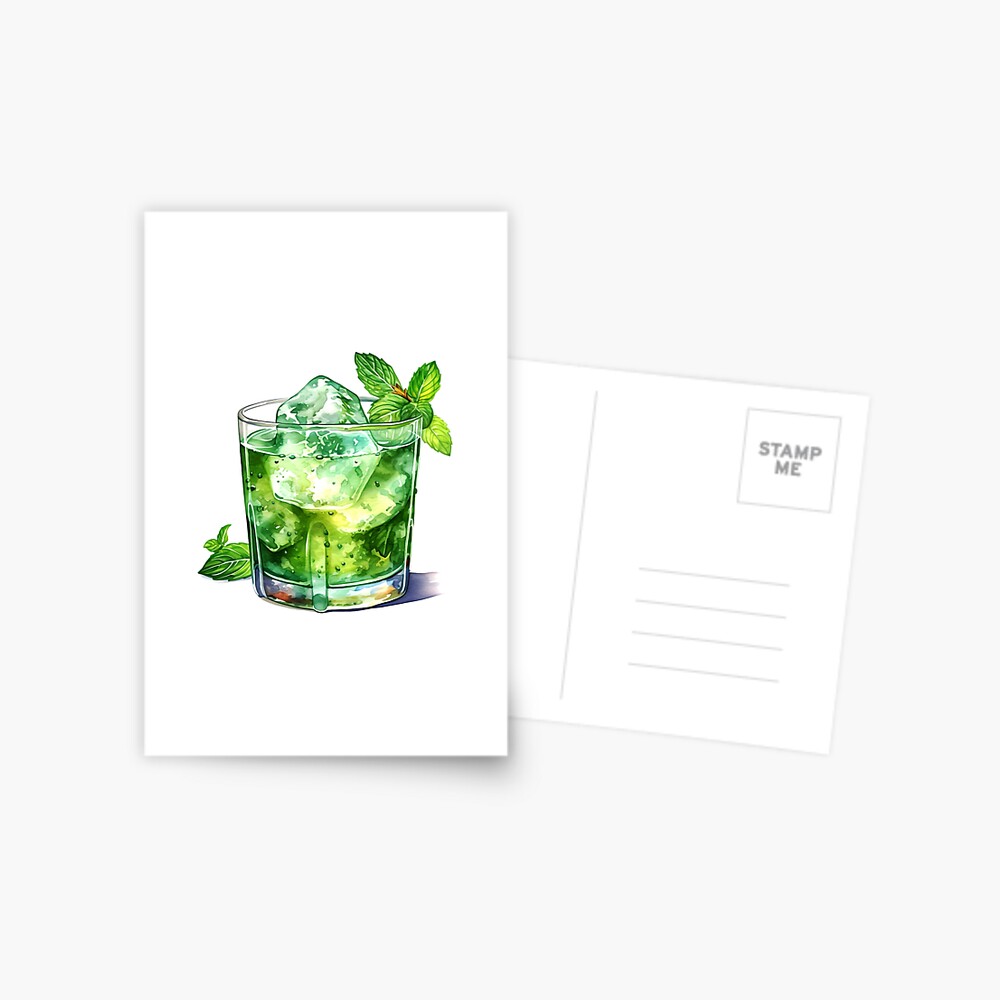"Mint Julep Cocktail Clipart, Whiskey Cocktail, Bourbon Drink Art ...