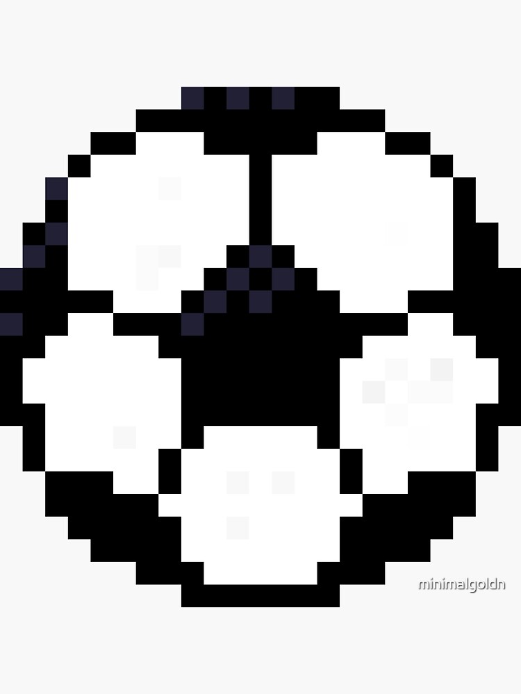 "Soccer Pixel Art" Sticker by minimalgoldn | Redbubble