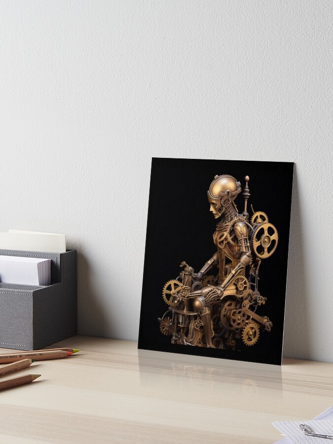 "Majestic Steampunk Automaton: A Victorian-Era Mechanical Marvel" Art ...