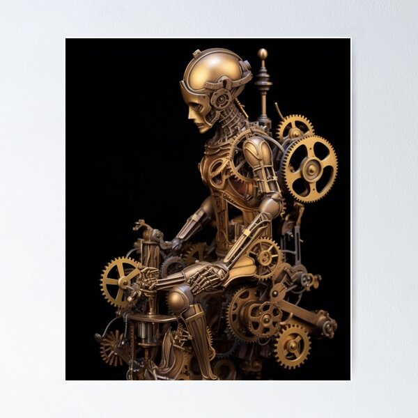 "Majestic Steampunk Automaton: A Victorian-Era Mechanical Marvel ...