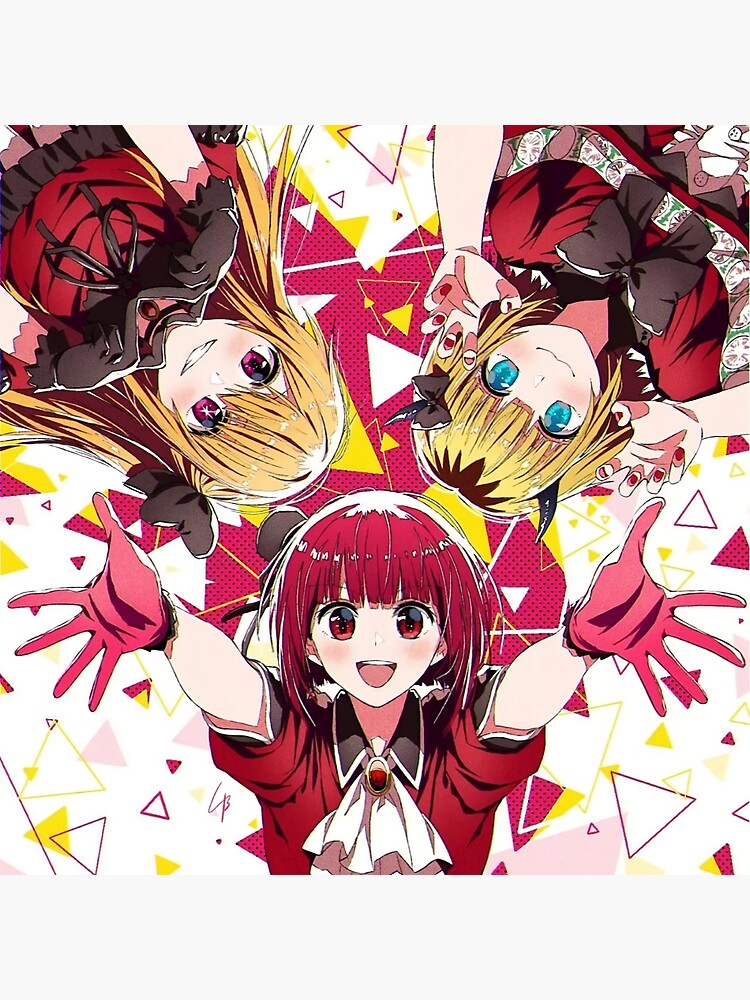 "oshi no ko, ruby hoshino, kana arima, Mem-cho" Sticker for Sale by ...