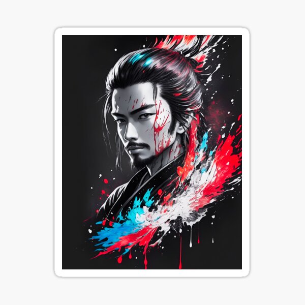 "Miyamoto Musashi" Sticker for Sale by Noxia-Designs | Redbubble