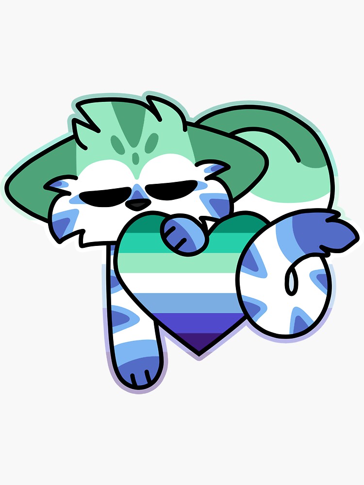 "Pride Kibbies - MLM Flag" Sticker for Sale by MoonyYT | Redbubble