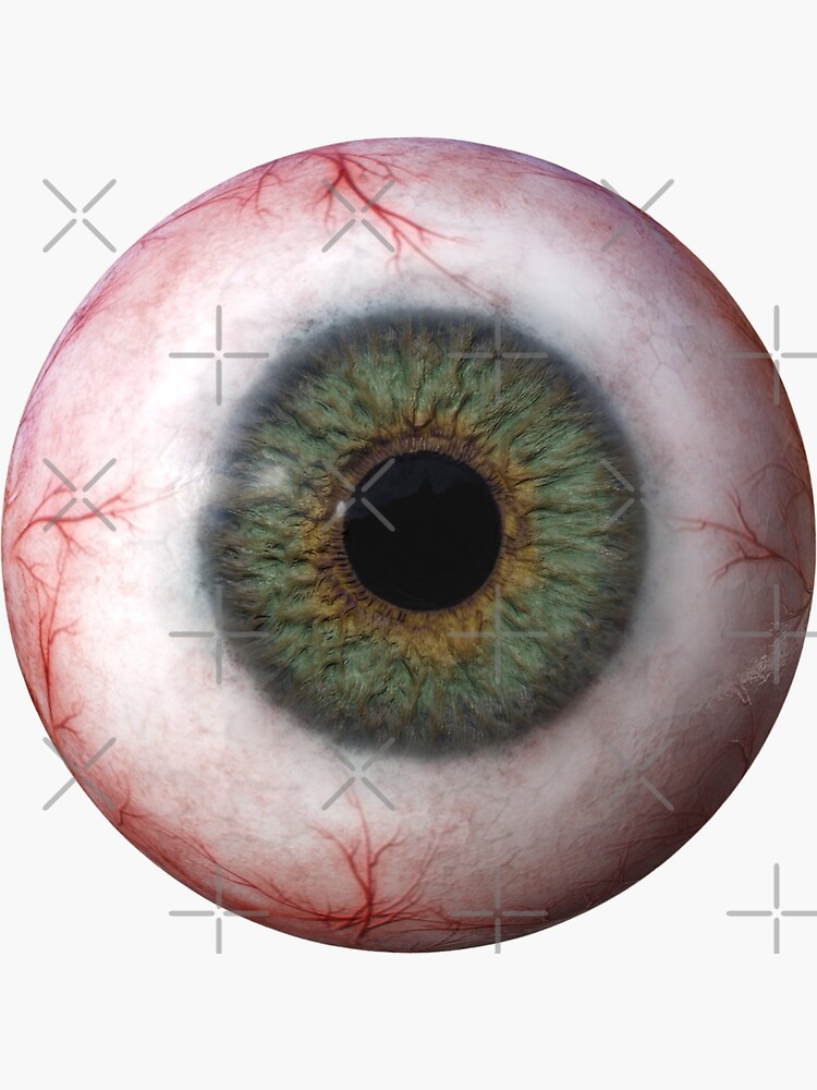 "eyeball art - eyeball shirt - eyeball sticker " Sticker for Sale by ...