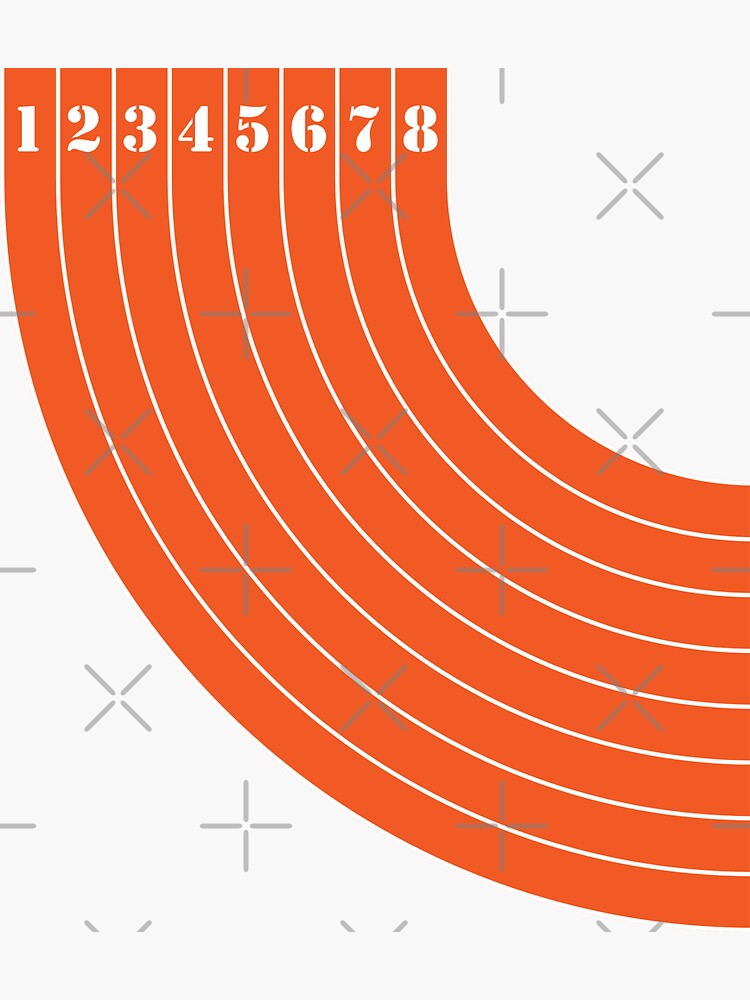 "track sticker 2" Sticker for Sale by ISBrunning | Redbubble