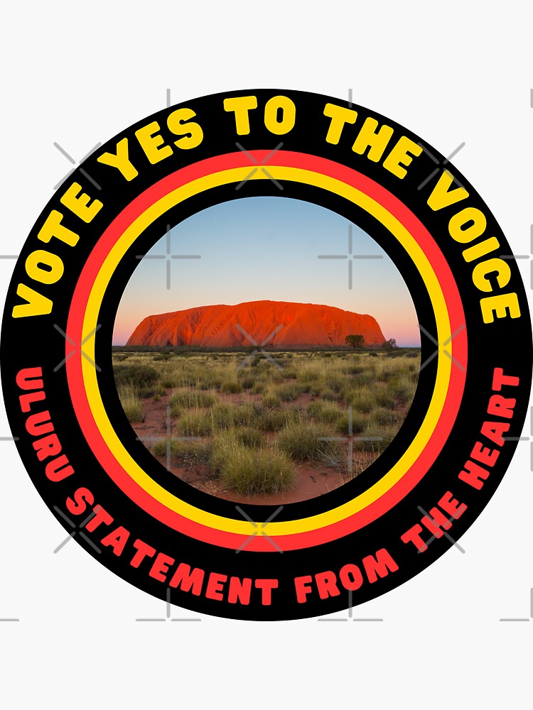 "Vote Yes To The Voice - Uluru Statement" Sticker for Sale by ...