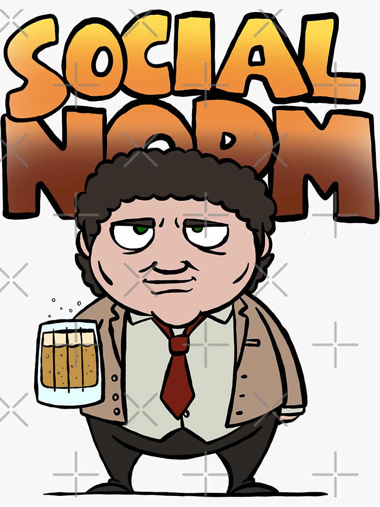 "Social Norm" Sticker by joshatomic | Redbubble