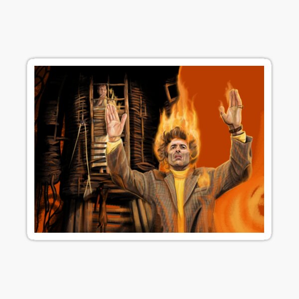 "Christopher Lee Wicker painting" Sticker by AK-Hevonen | Redbubble