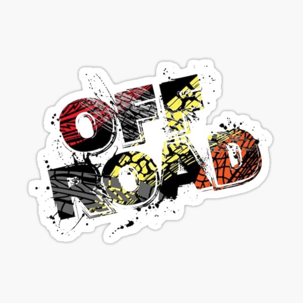 "Off-road new creative design." Sticker for Sale by BGTMerchHub | Redbubble