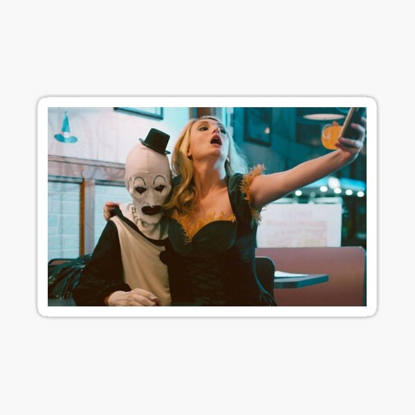 "Art The Clown Getting a Selfie - Terrifier" Sticker for Sale by ...