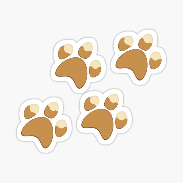 "Eevee Pawprints" Sticker for Sale by galaxydaydreams | Redbubble
