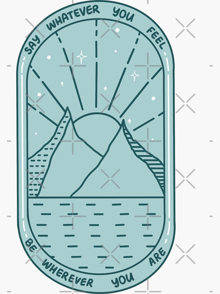 "You're Gonna Go Far Lyrics" Sticker for Sale by The Turquoise Brush ...