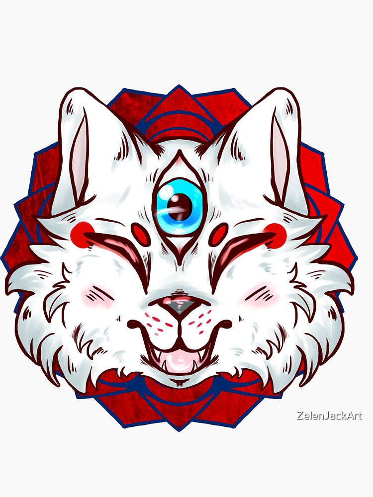 "Fox Chibi" Sticker for Sale by ZelenJackArt | Redbubble
