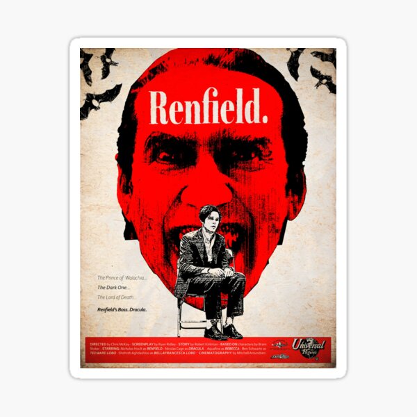 "Renfield vintage poster " Sticker for Sale by lifezabrees | Redbubble