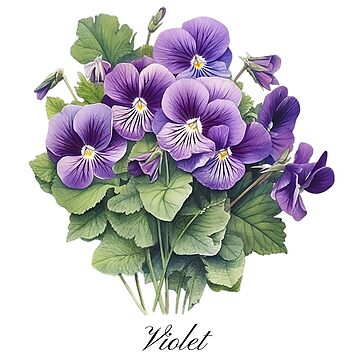 "Illinois State Flower-Violet" Poster for Sale by bjfeutz | Redbubble
