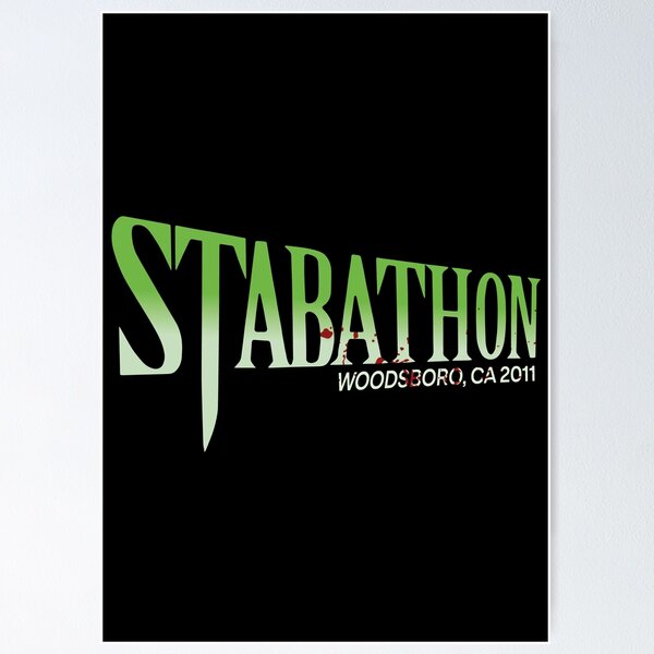 "Stabathon, Scream Ghostface t-shirt " Poster for Sale by ScottBarker ...