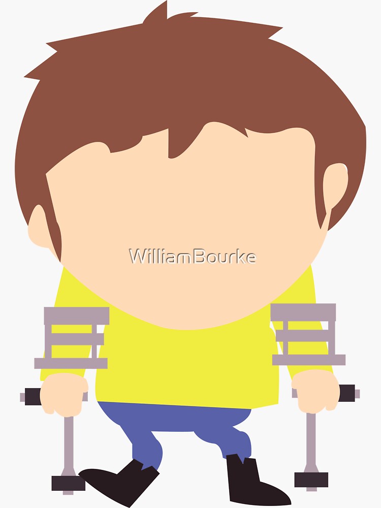 "Jimmy Valmer | South Park" Sticker by WilliamBourke | Redbubble